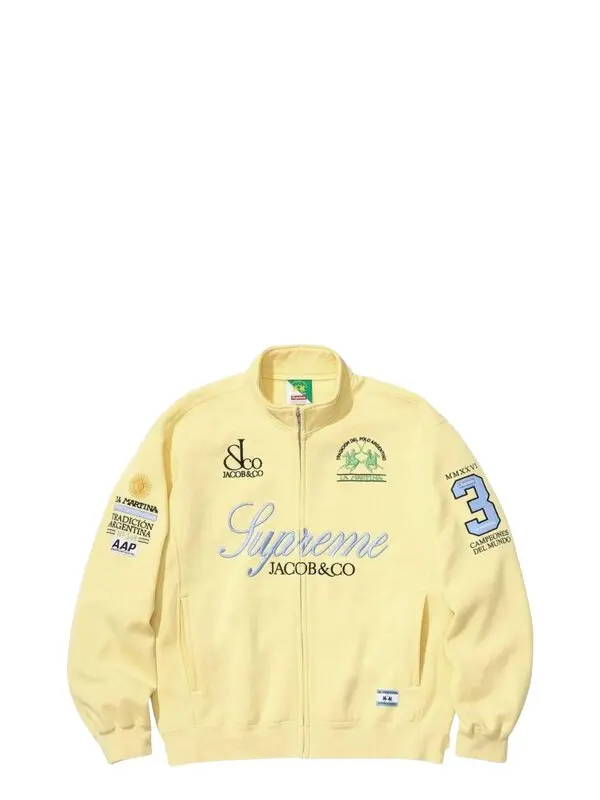 Supreme X La Martina Ss26 Zip Up Sweatshirt - Yellow