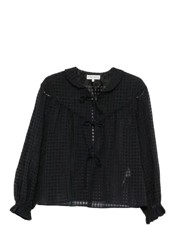 Stine Goya Long Sleeve Tie Front Blouse - Cheor