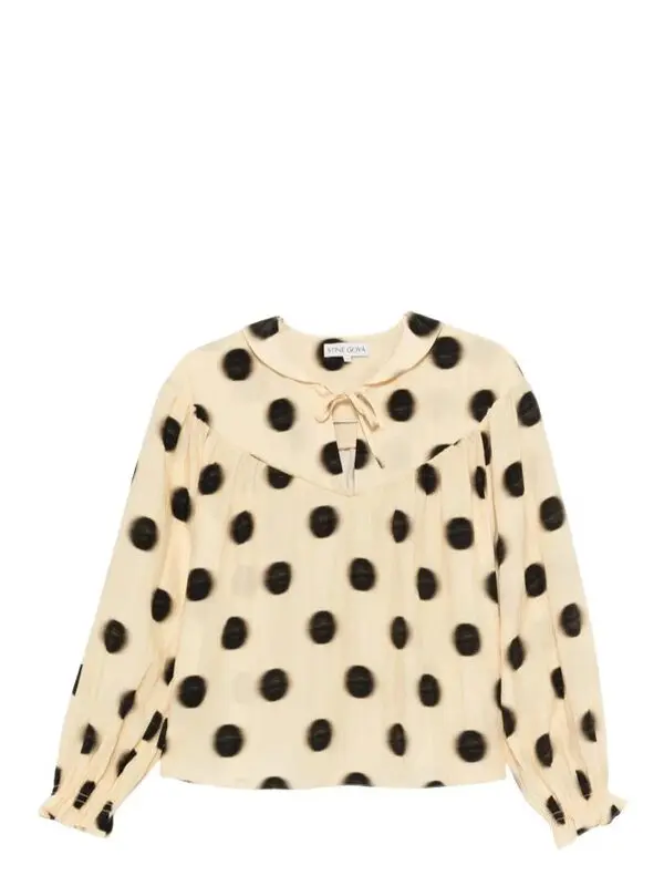 Stine Goya Long-sleeved Polka Dot Blouse - Dots