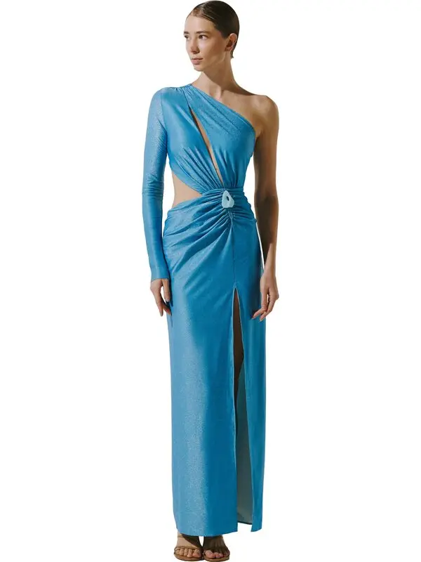 BAOBAB Talita Maxi Dress With Cut-outs And Ruched Detail - Bianca