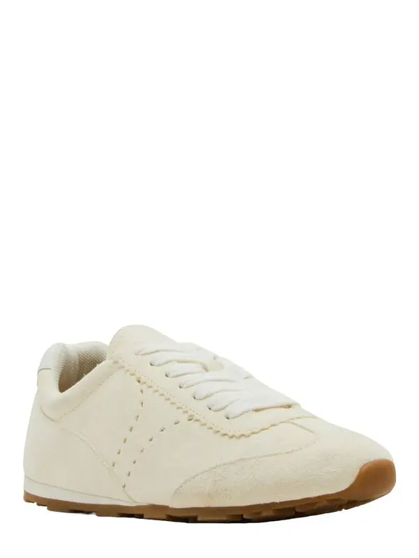 Blondo Carmen Waterproof Suede Lace-up Sneakers - White Suede