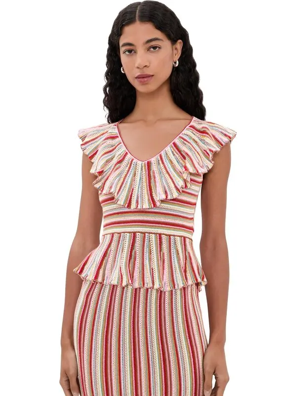 Rails Carmelita Top - Havana Stripe