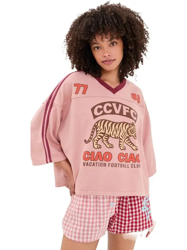CIAO CIAO VACATION Tiger Spirit Club Tee - Pink