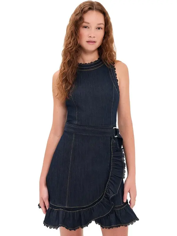Cinq À Sept Guipure Lace Mahlia Dress - Indigo