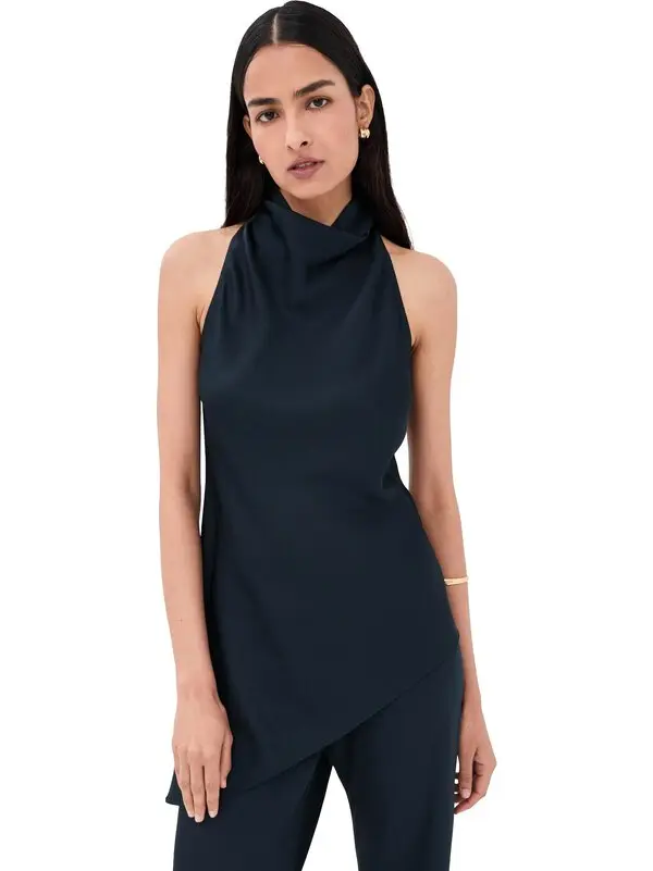 Veronica Beard Radford Tunic Top - Navy