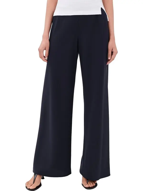 NILI LOTAN Marlow Wide Leg Pants - Midnight