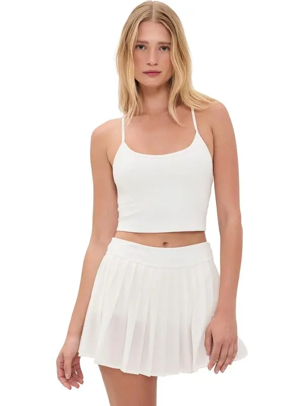 Splits59 Airweight Crop Tank - White