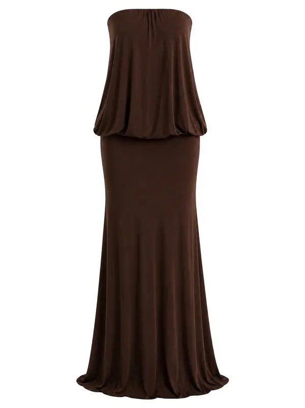 MAISON DE GALA Valerie Maxi Dress - Brown