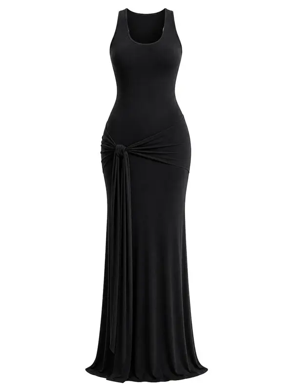 MAISON DE GALA Serena Noir Maxi Dress - Black