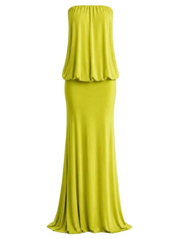 MAISON DE GALA Valerie Lime Maxi Dress - Green