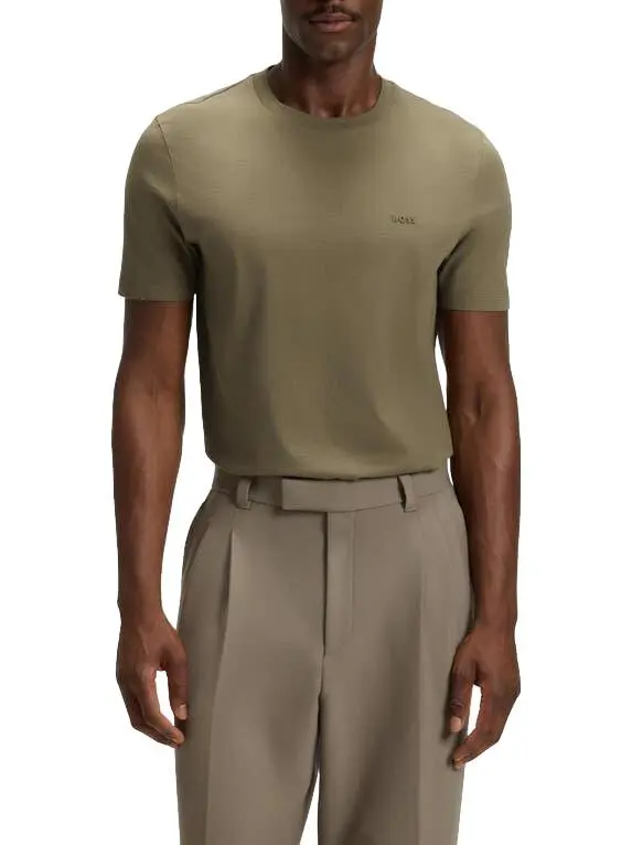 BOSS Thompson Solid T-shirt - Open Brown