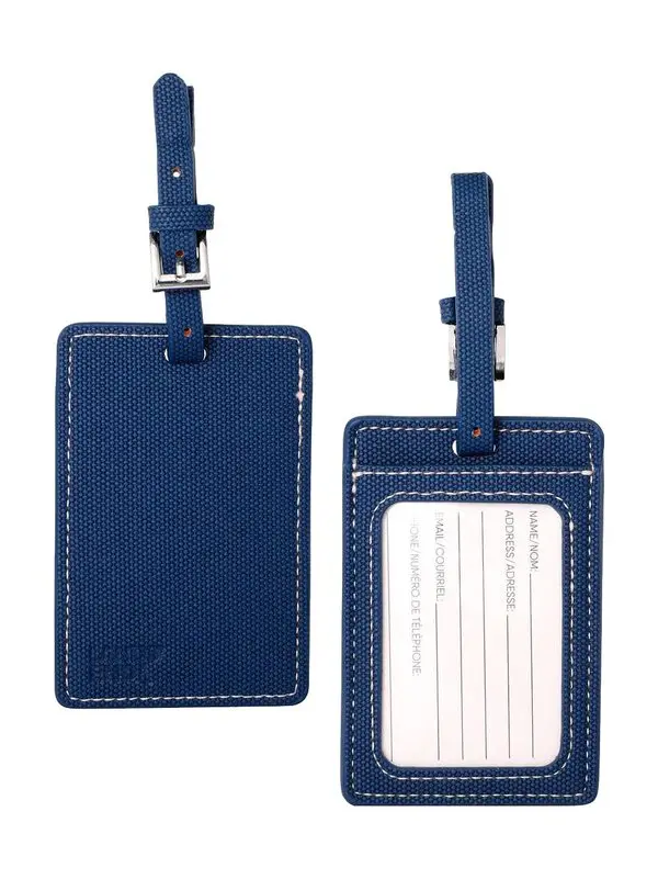 LANDS' END Luggage Tags 2 Pack - Blue
