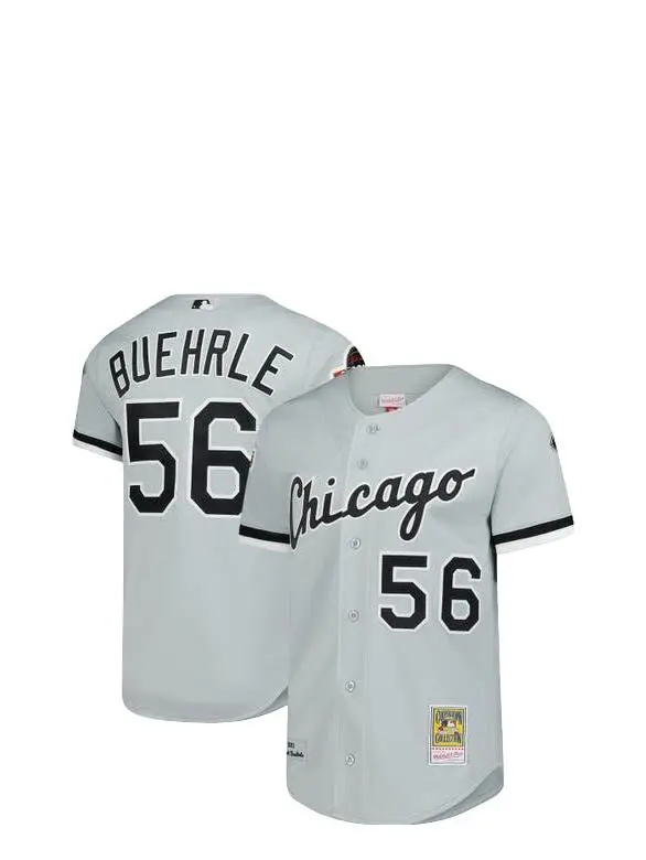 Mitchell & Ness Mark Buehrle Chicago White Sox 2005 Throwback Authentic Jersey By - Gray