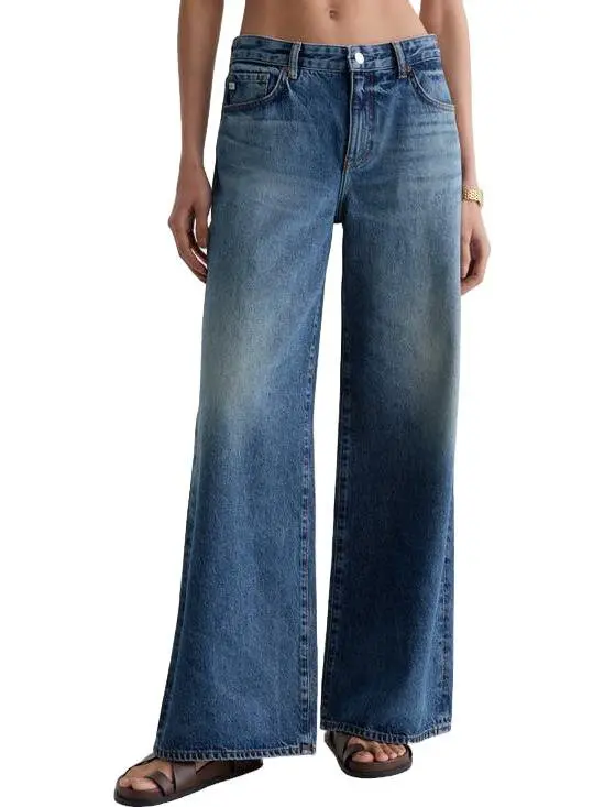 Ag Saige High Waist Wide Leg Jeans - Nostalgia