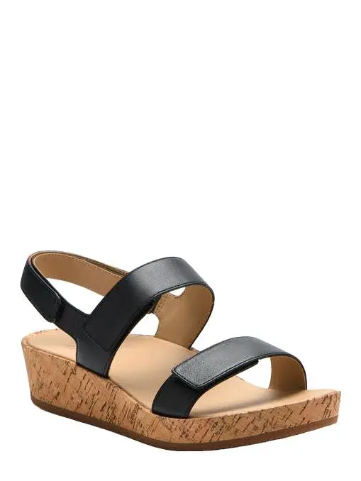 ABEO Soleil Wedge Sandals - Black