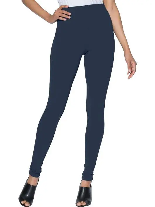Roaman's Essential Stretch Ankle Length Pull-on Legging - Navy
