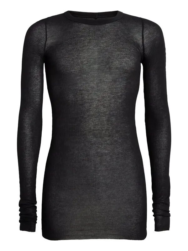 Rick Owens Rib Ls Long-sleeve T-shirt - Black