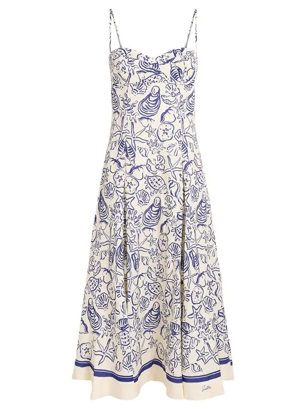 Simkhai Analise Midi Dress - Blue