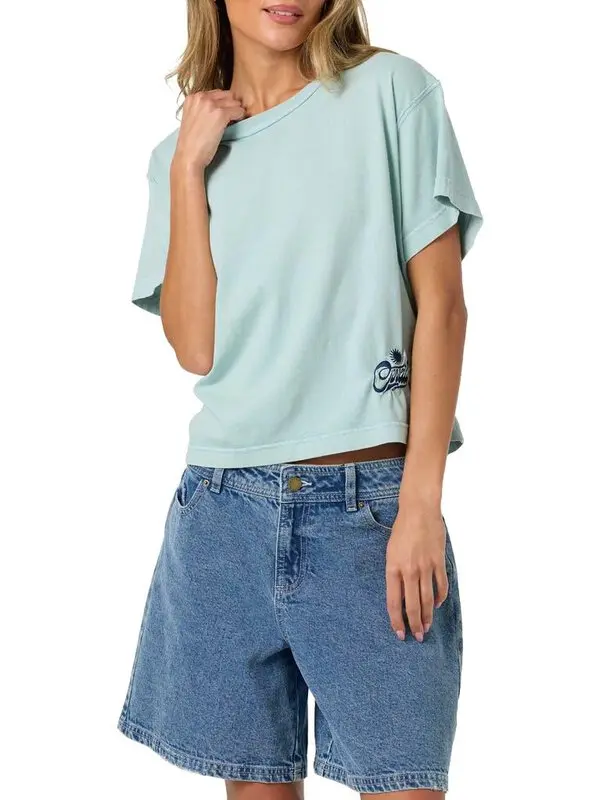 O'Neill Og Radical Sun" Boxy Graphic Tee - Agate Green