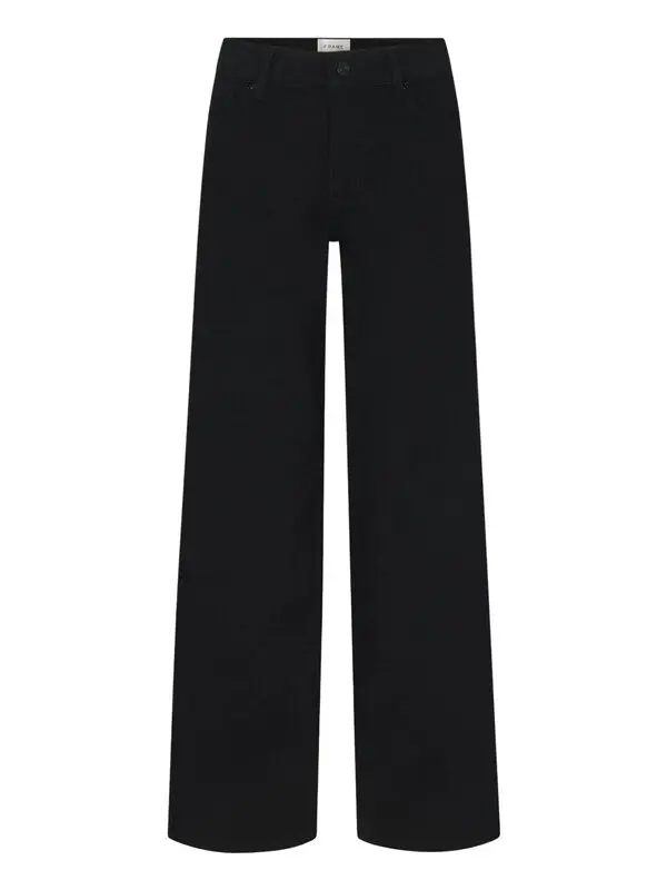 FRAME Le Slim Wide-leg Jeans - Black