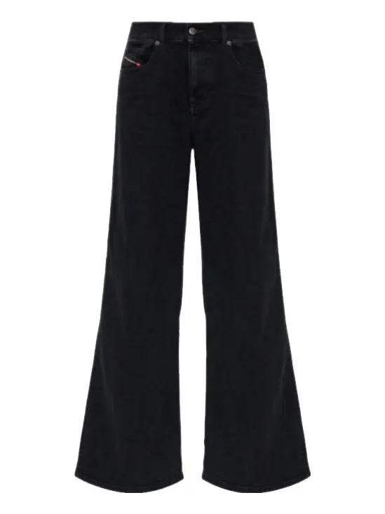 DIESEL® 1978 D-akemi 09n89 Wide Flare High-waisted Jeans - Black