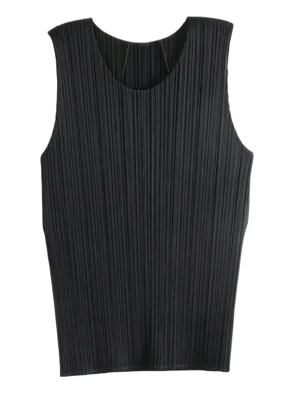 Issey Miyake Sleeveless Pleated Top - Not