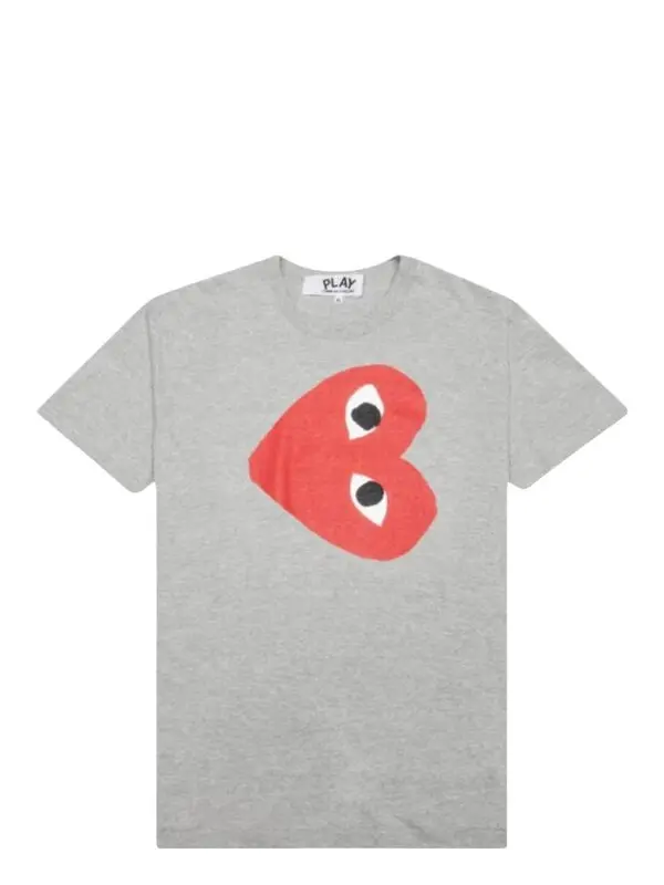 Play Comme Des Garcon Short-sleeved T-shirt - Gray