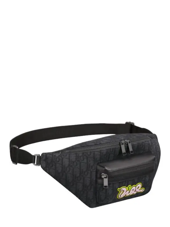 Dior And Kaws Rider 2.0 Belt Bag - Black