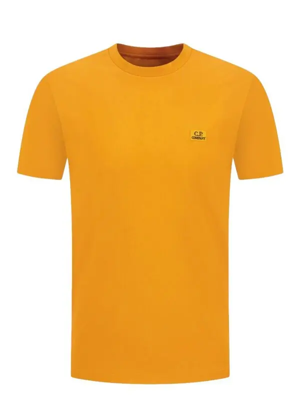 C.P. COMPANY Logo Crew Neck T-shirt - Yellow