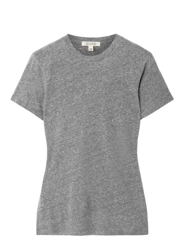 NILI LOTAN Lana Crew Neck T-shirt - Grey