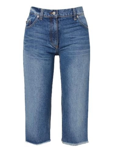 Magda Butrym Faded Capri Jeans - Blue