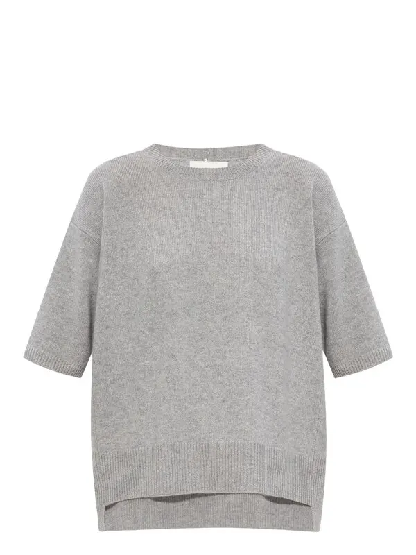 LISA YANG Camille Crewneck Sweater - Gray