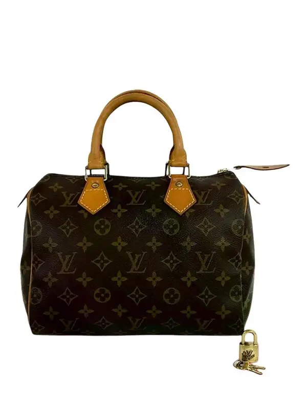 LOUIS VUITTON Monogram Speedy 25 Boston Bag - Brown