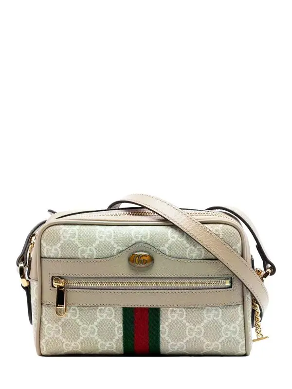 Gucci Mini Gg Supreme Ophidia Crossbody Bag - Brown