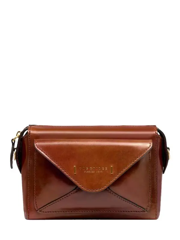 THE BRIDGE Leather Crossbody Bag - Brown