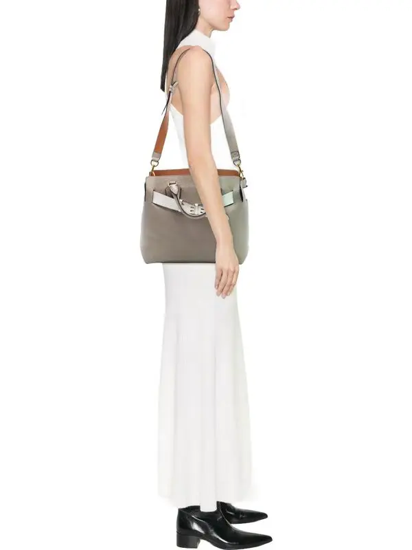 Burberry Leather Marais Belt Bag Satchel - Grey