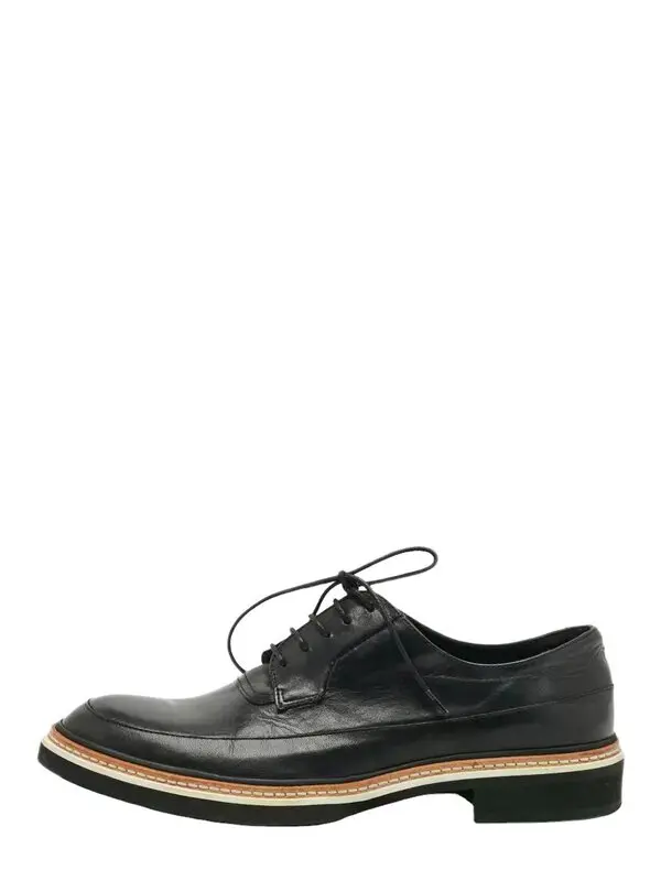 Alexander McQueen Leather Oxford Shoes - Black