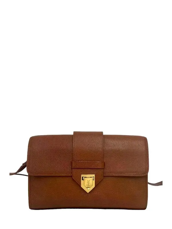 Saint Laurent 20th Century Leather Crossbody Bag - Brown