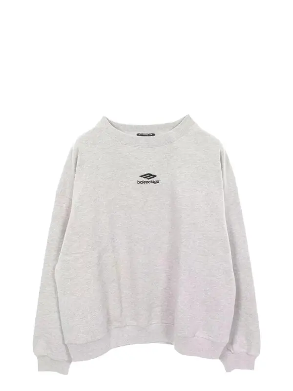Balenciaga Embroidered Logo Sweatshirt - Grey