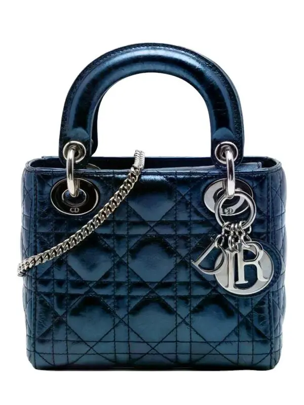 Dior Mini Lady Satchel - Blue