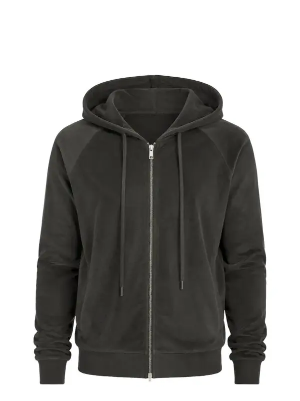 THOM KROM Raglan Sleeve Zip-up Hoodie - Grey