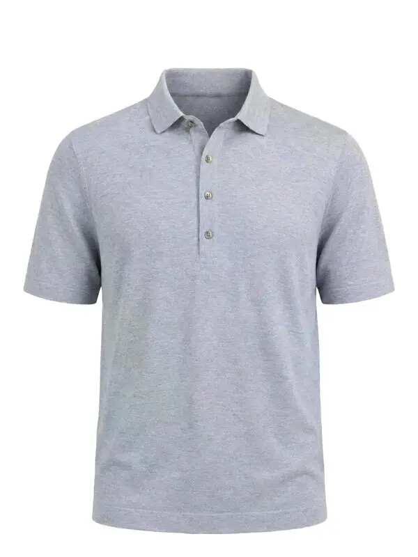 FRADI Short-sleeved Polo Shirt - Grey