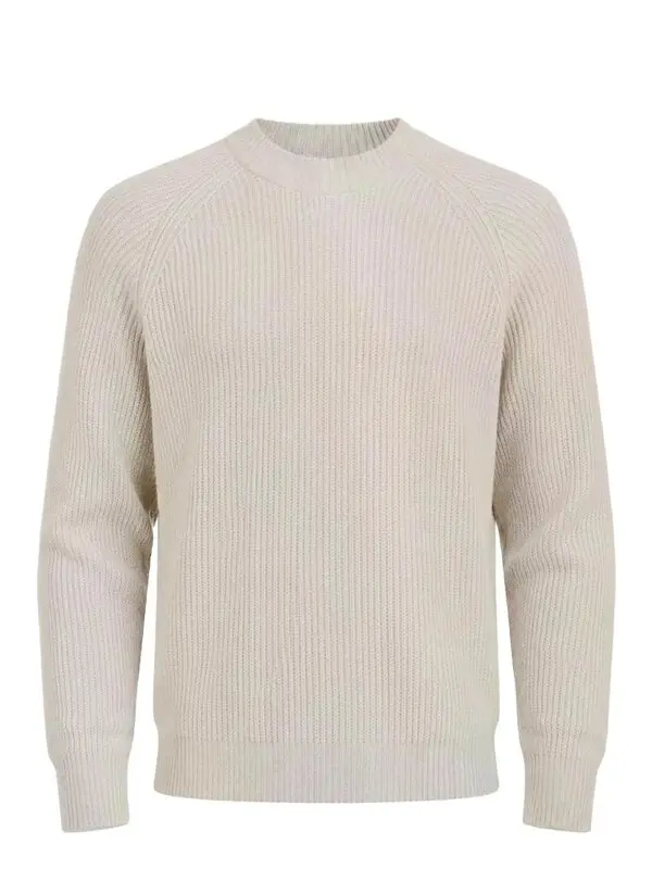 GRAN SASSO Ribbed Knit Raglan Sleeve Sweater - Neutrals