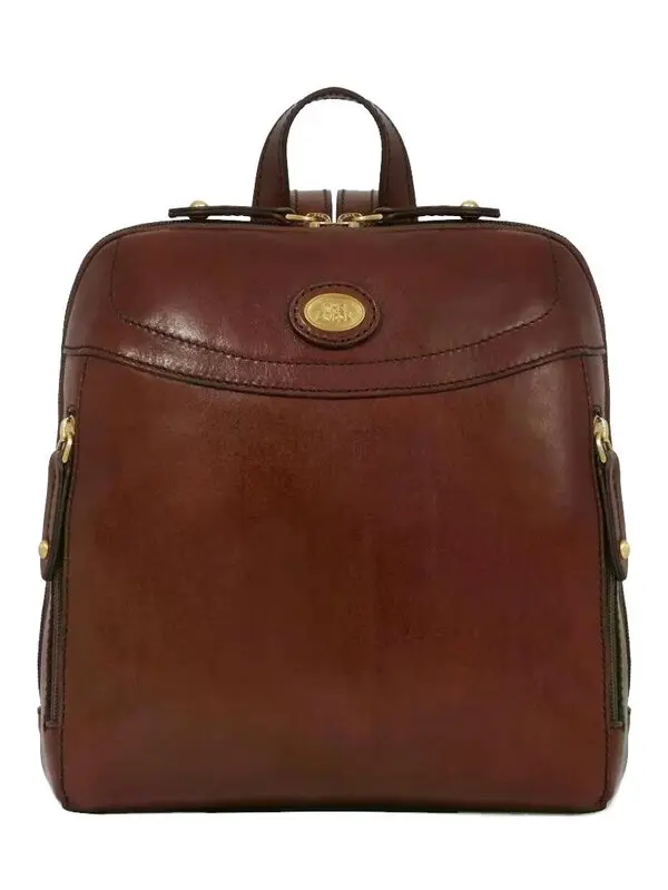 THE BRIDGE Leather Zip-fastening Backpack - Brown