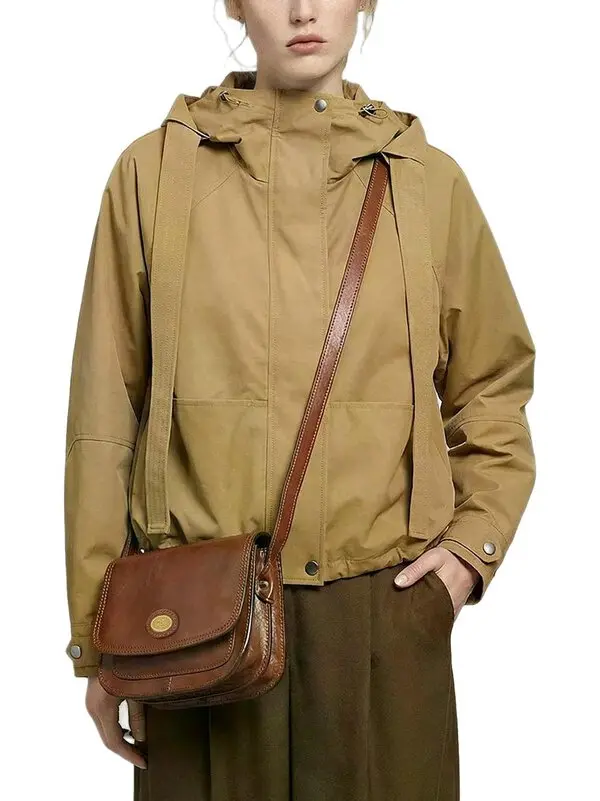 THE BRIDGE Leather Cross Body Bag - Brown