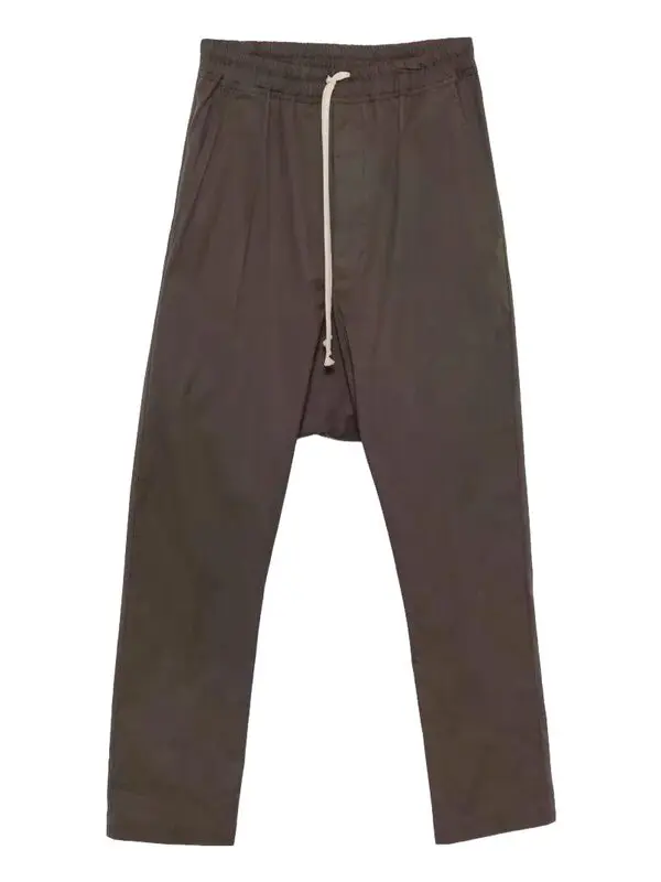 Rick Owens Drawstring Drop-crotch Trousers - Brown