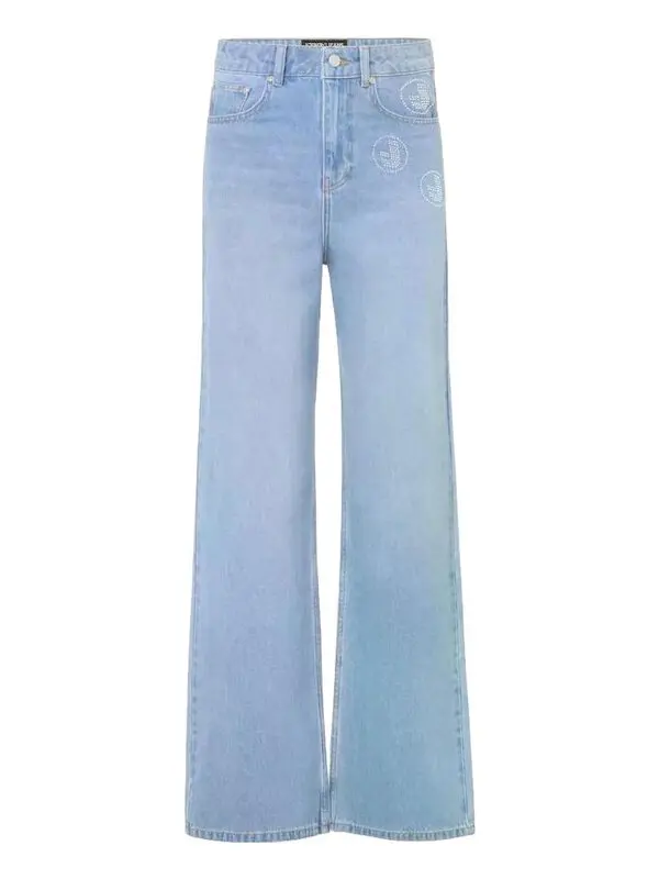 Iceberg Cotton Wide-leg Jeans - Blue