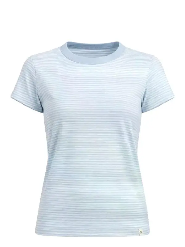 Rag & Bone Slub Striped T-shirt - Blue