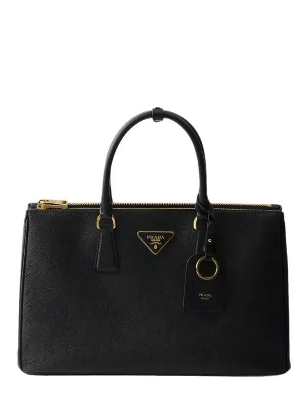 Prada Galleria Large Saffiano Leather Bag - Black