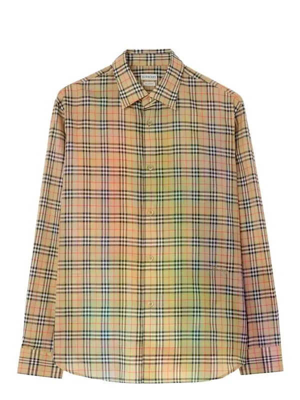 Burberry Relaxed-fit Check Cotton Shirt - Neutrals